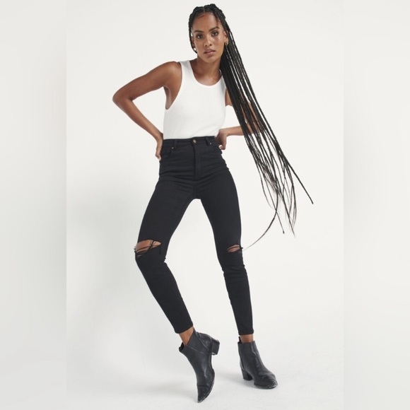 ROLLA'S | Jeans | Rollas East Coast Ankle High Rise Skinny Jeans Black ...